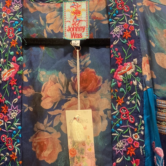 Johnny Was | Jackets & Coats | Johnny Was Silk Kimono | Poshmark